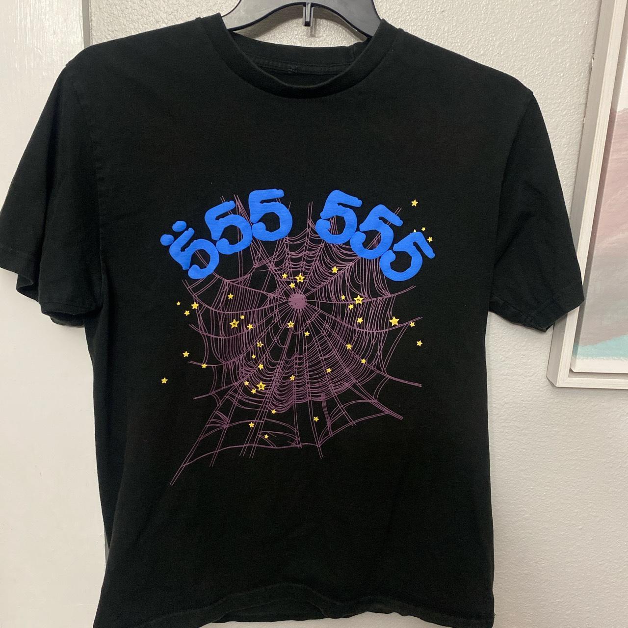 Sp5der 555 555 Young Thug Spider Worldwide Blue Text... - Depop
