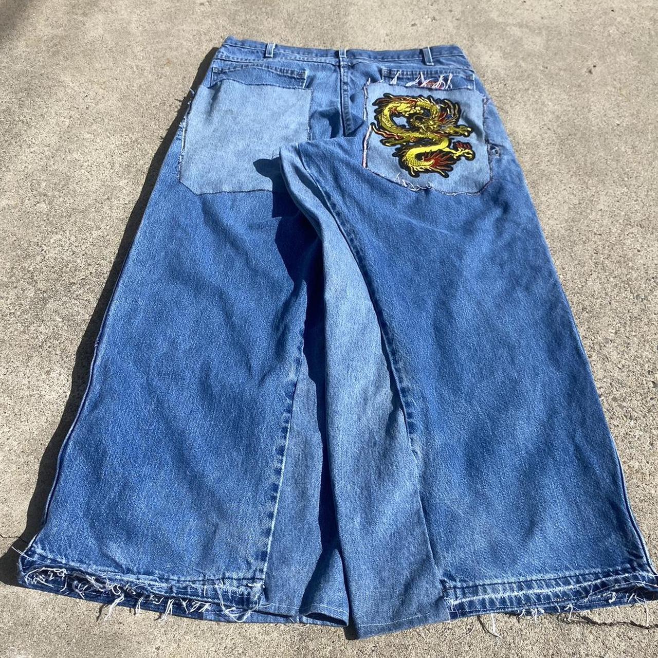 Insane Custom Jnco Type Dickies Double Knee Jeans... | Depop