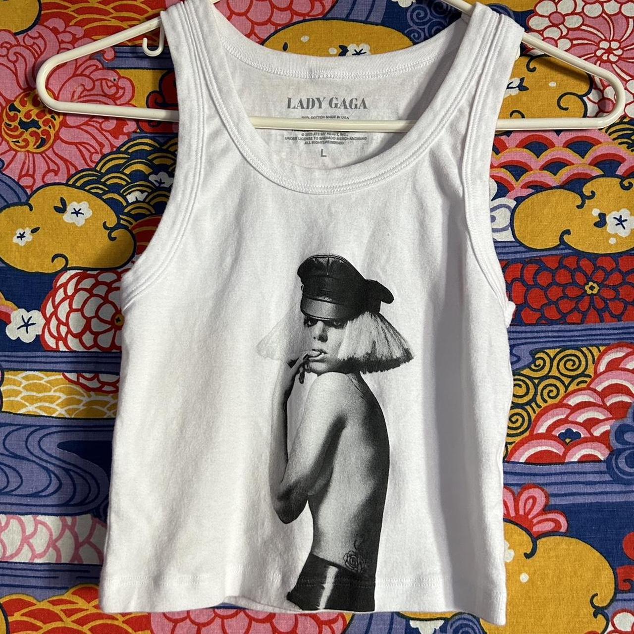 lady gaga fame monster merch women’s L crop top,... - Depop