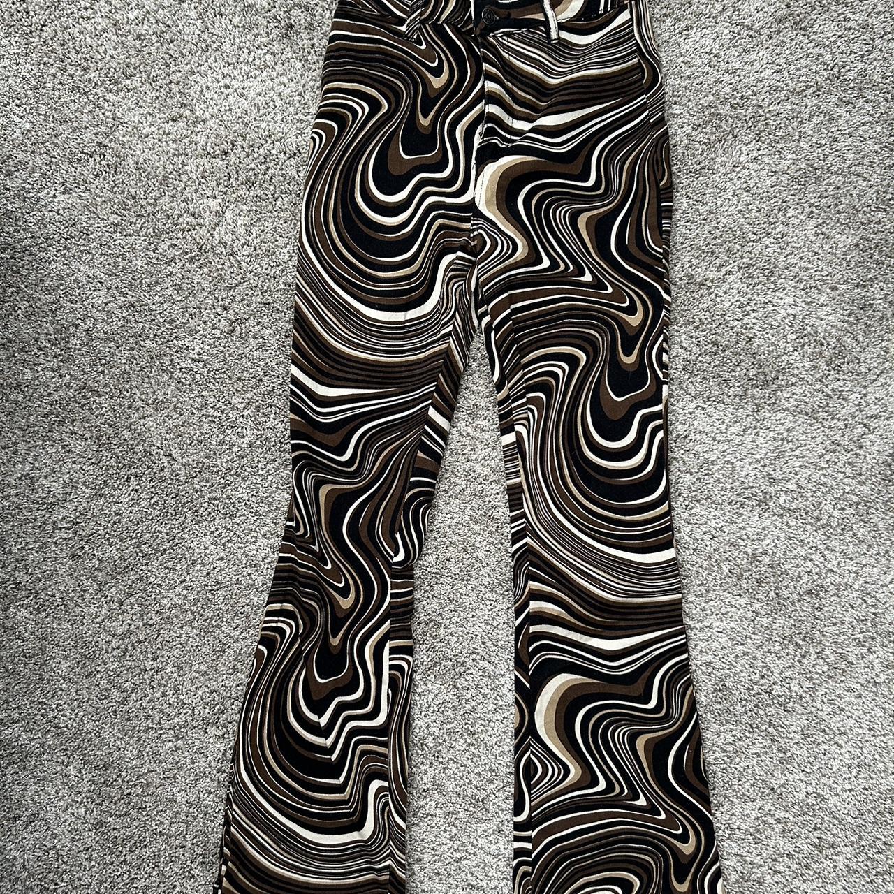 Motel Rocks swirl pants. Stretchy material with... - Depop