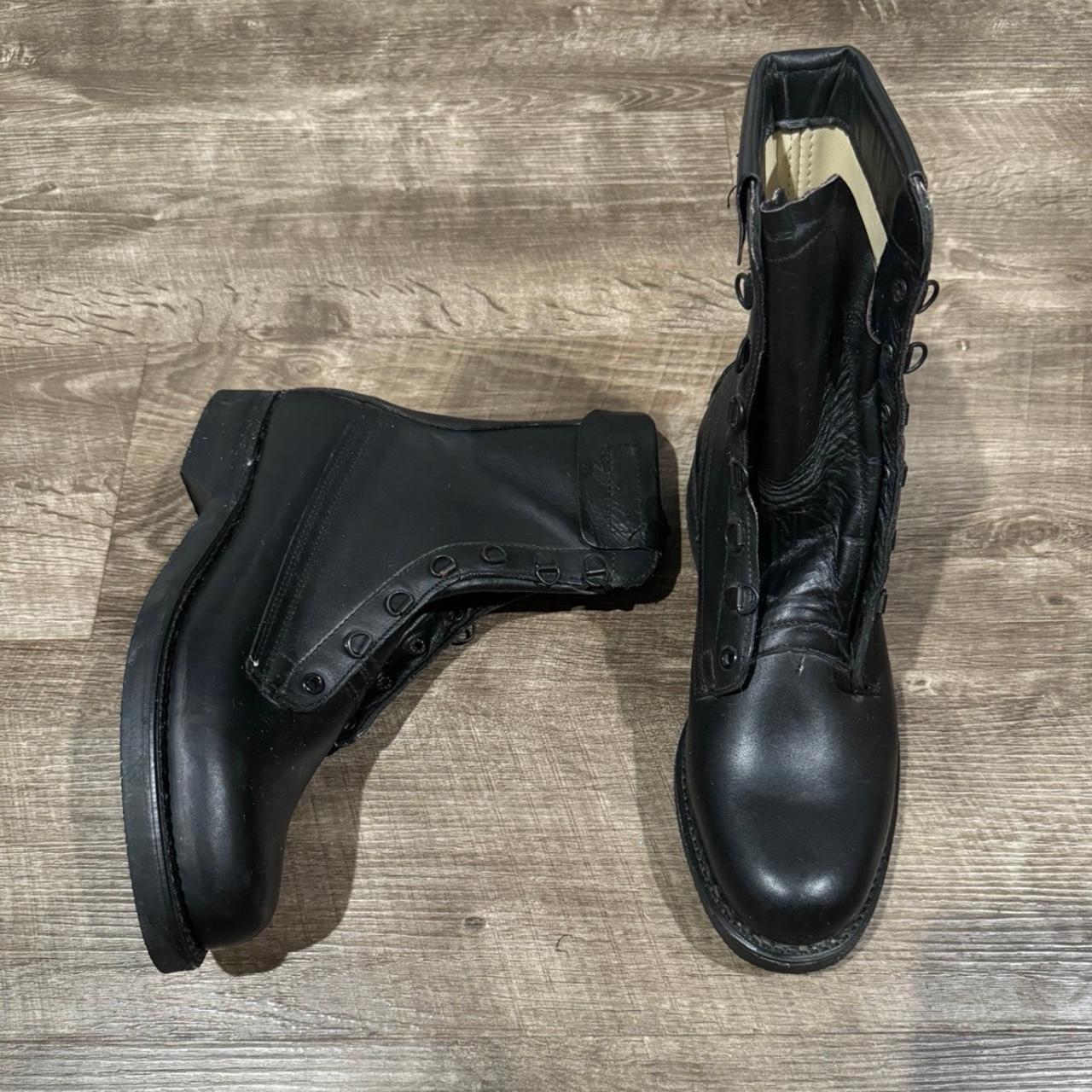 VINTAGE ADDISON SHOE COMPANY 1981 LEATHER COMBAT... | Depop