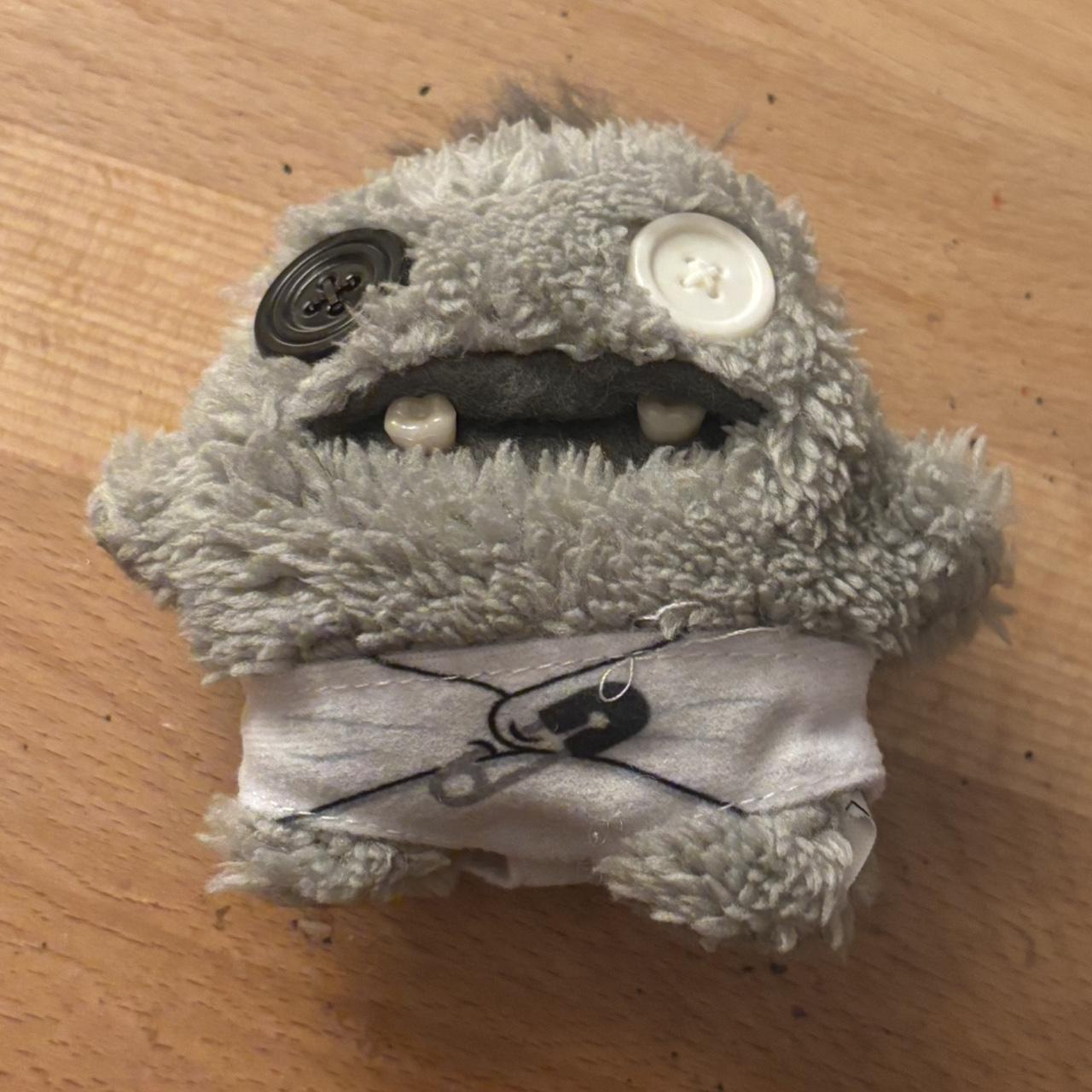 Grey and white fuggler plush toy #fairycore #goth... | Depop