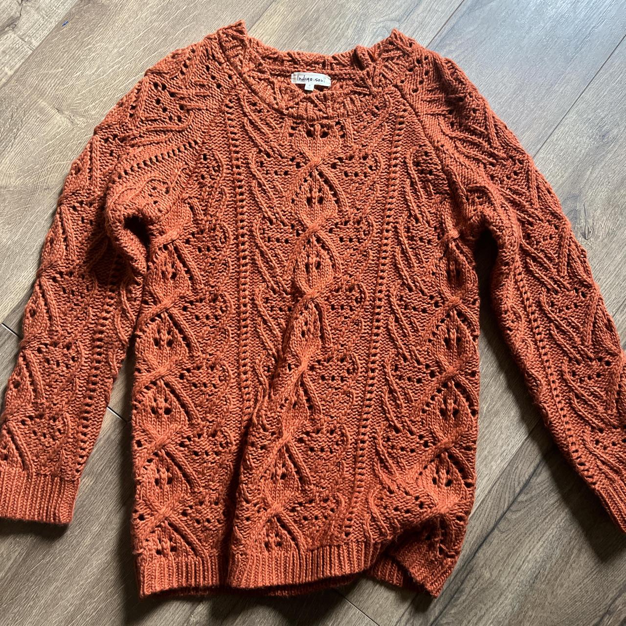 Indigo Soul Knit Sweater Semi Baggy Never worn, it’s... - Depop