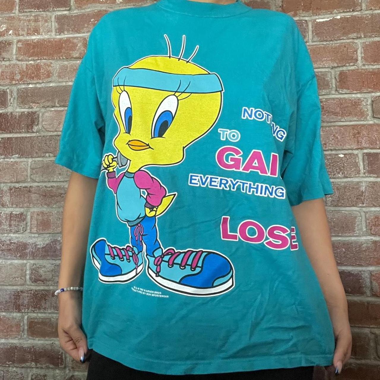 90s Tweety Tee 🐥 “Nothing to gain everything to... - Depop