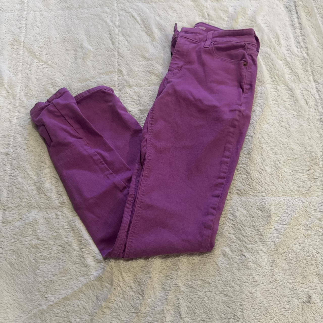 Old Navy rockstar supper skinny jeans Purple size 2 | Depop