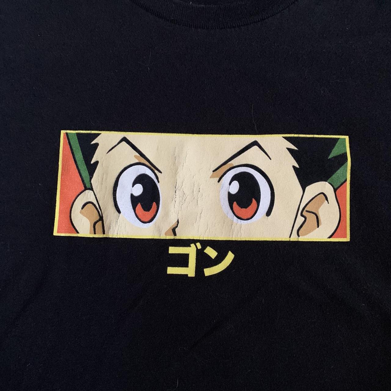 Hunter x hunter gon t shirt size S 💚 Katakana on... - Depop