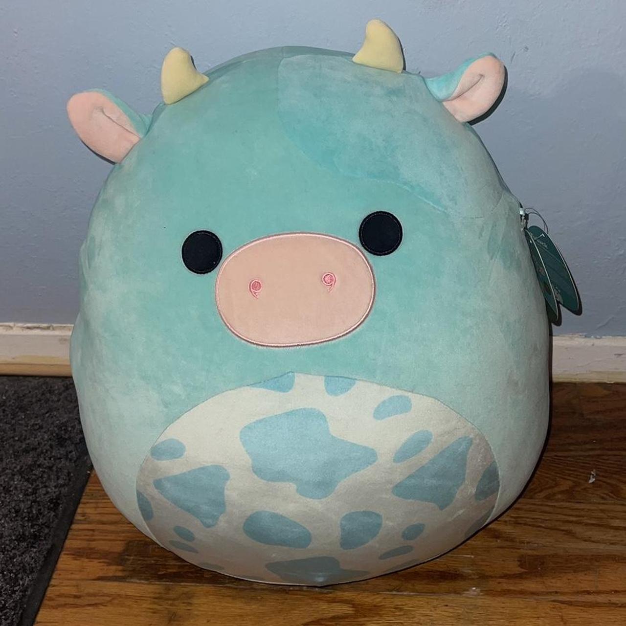 Squishmallow Tuluck the Blue Cow 16” HTF Display... - Depop