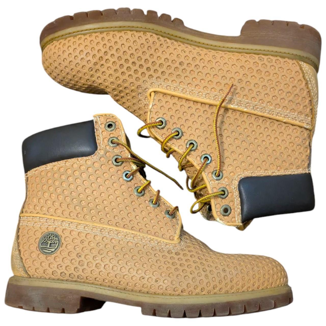 Timberland Boots Waffle texture Fire And great... | Depop