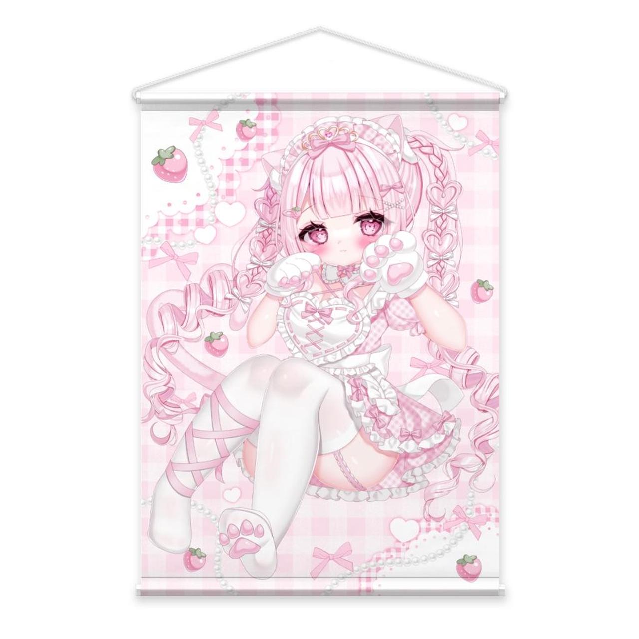 Kiichigo Hinane Strawberry Maid B2 Suede... | Depop