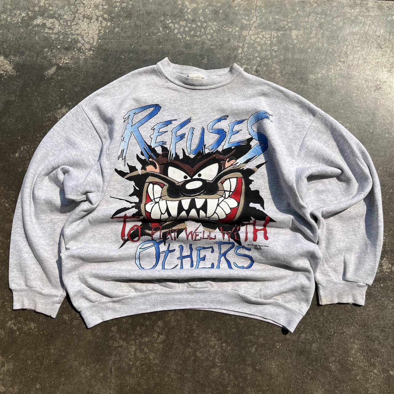 Vintage 90s Loony taz crewneck Size: XL Sick... - Depop