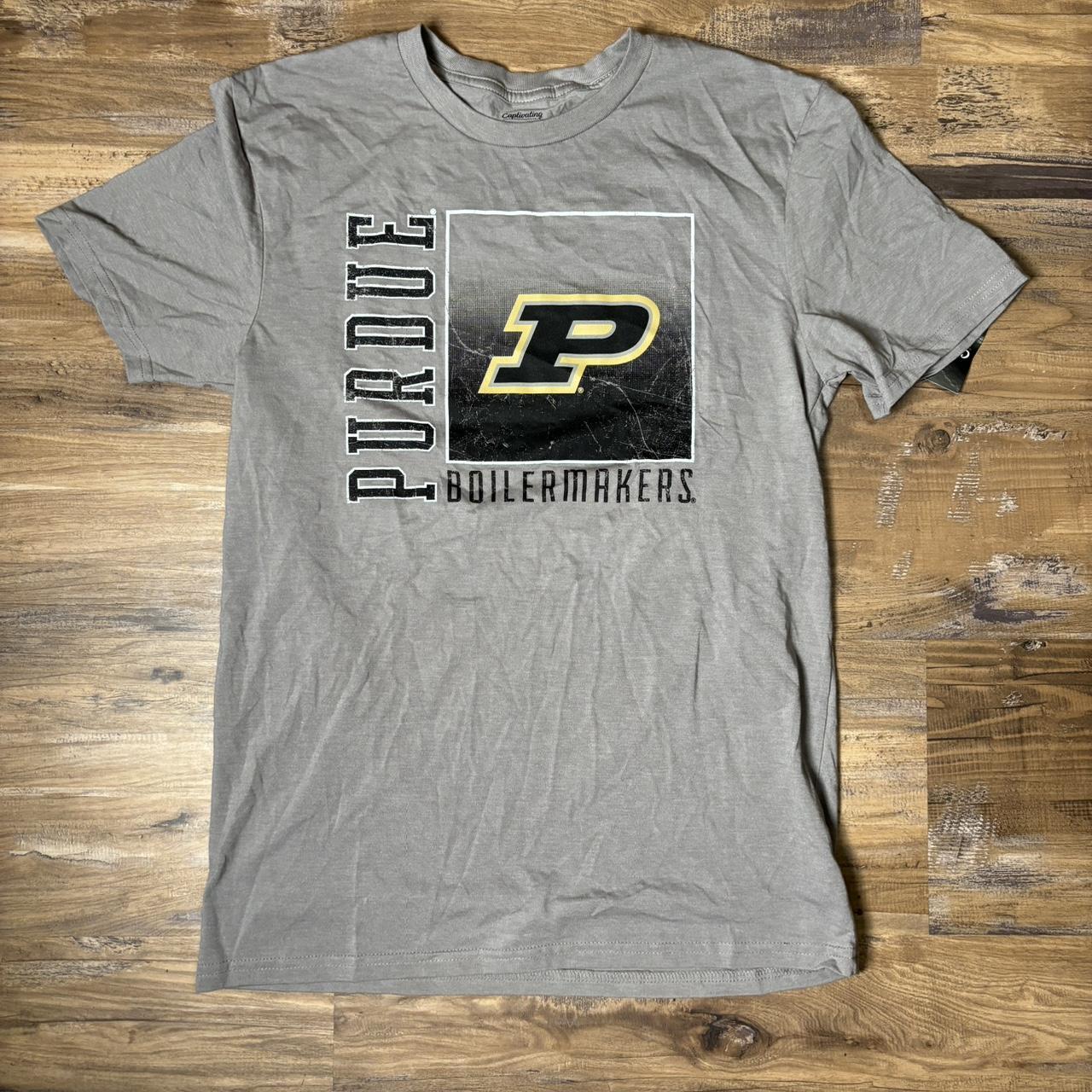Grey Purdue Boilermakers T-Shirt #Boilermakers | Depop