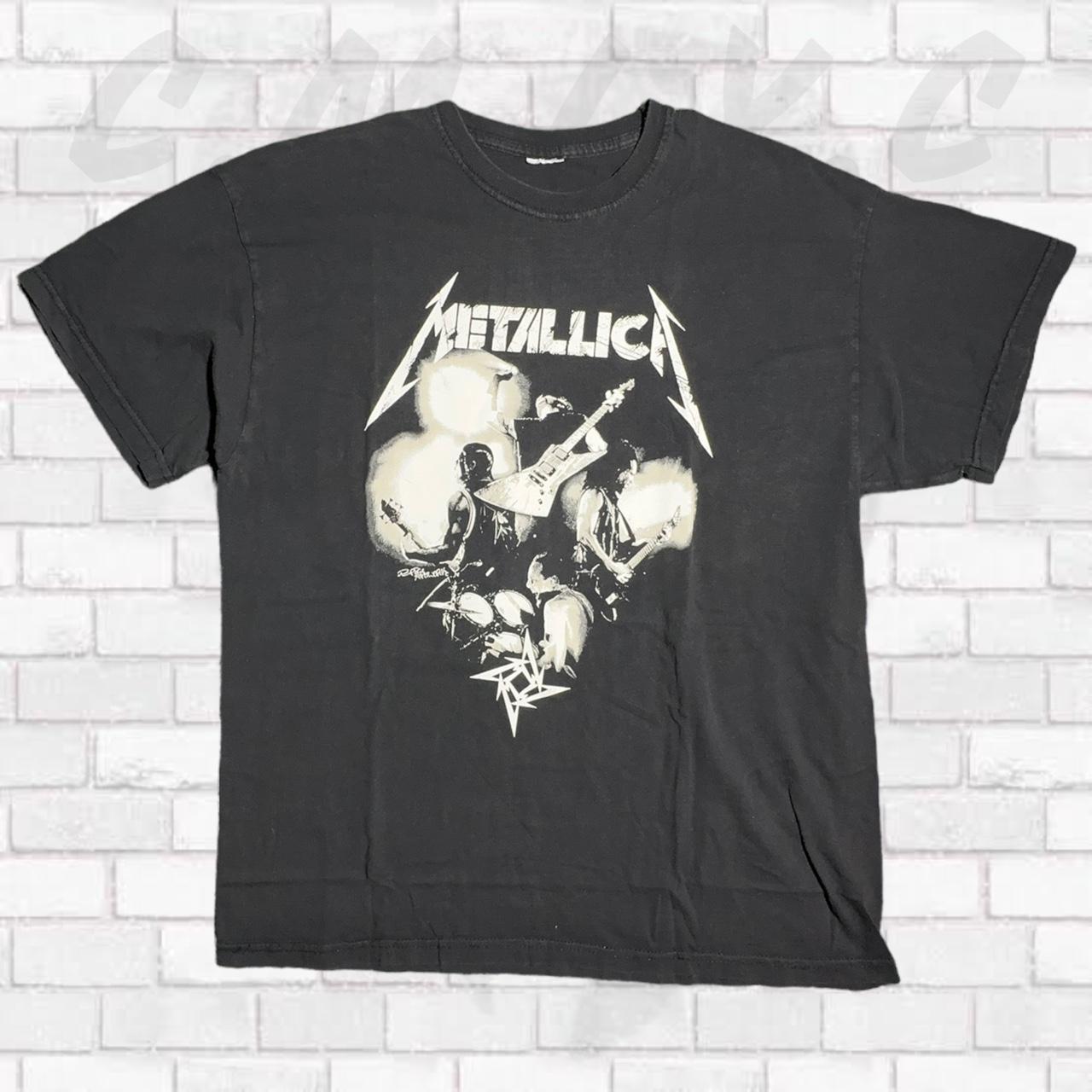Metallica Band Merch Rock Heavy Metal Men’s T-Shirt... - Depop