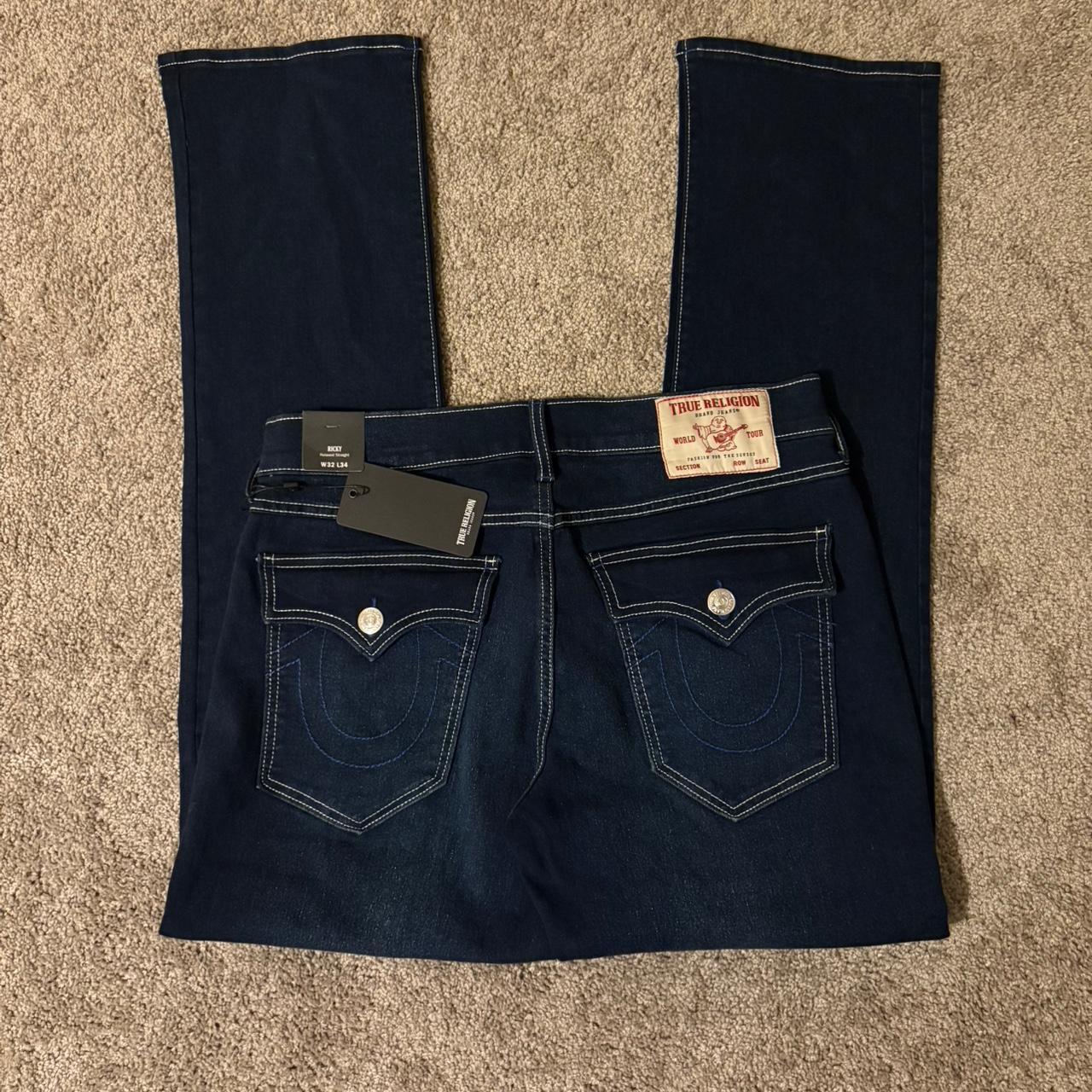 True Religion Ricky Relaxed Straight W 32 L 34 Waist... | Depop
