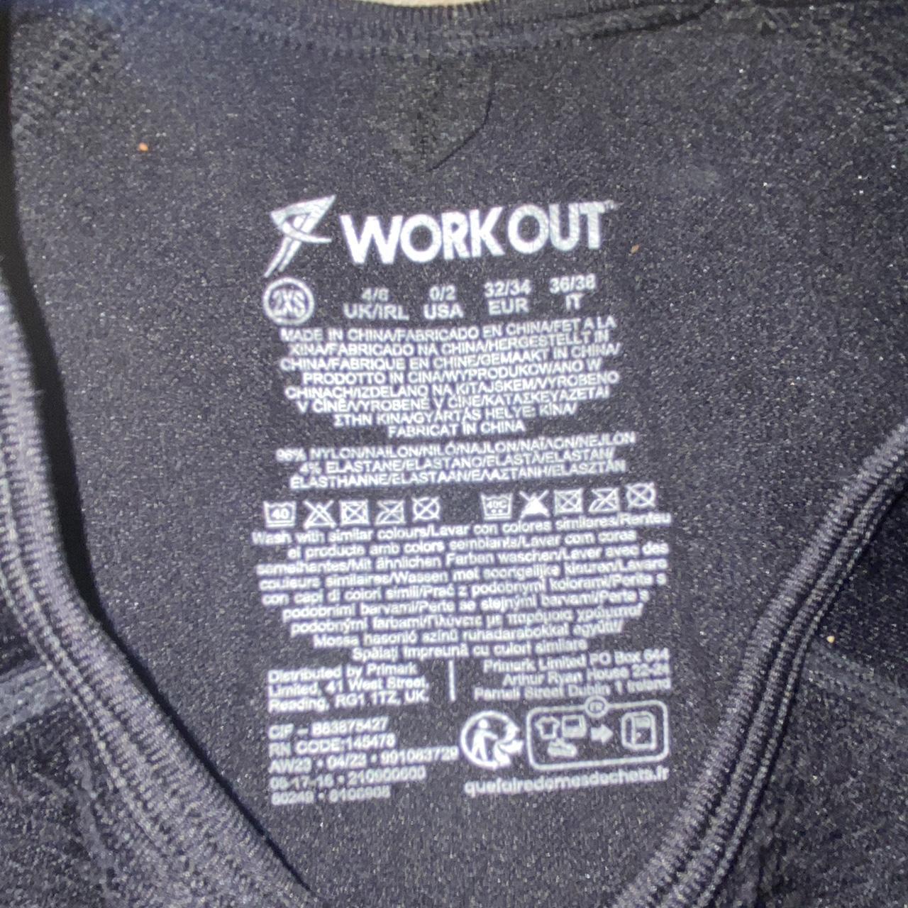 primark black sports top - Depop
