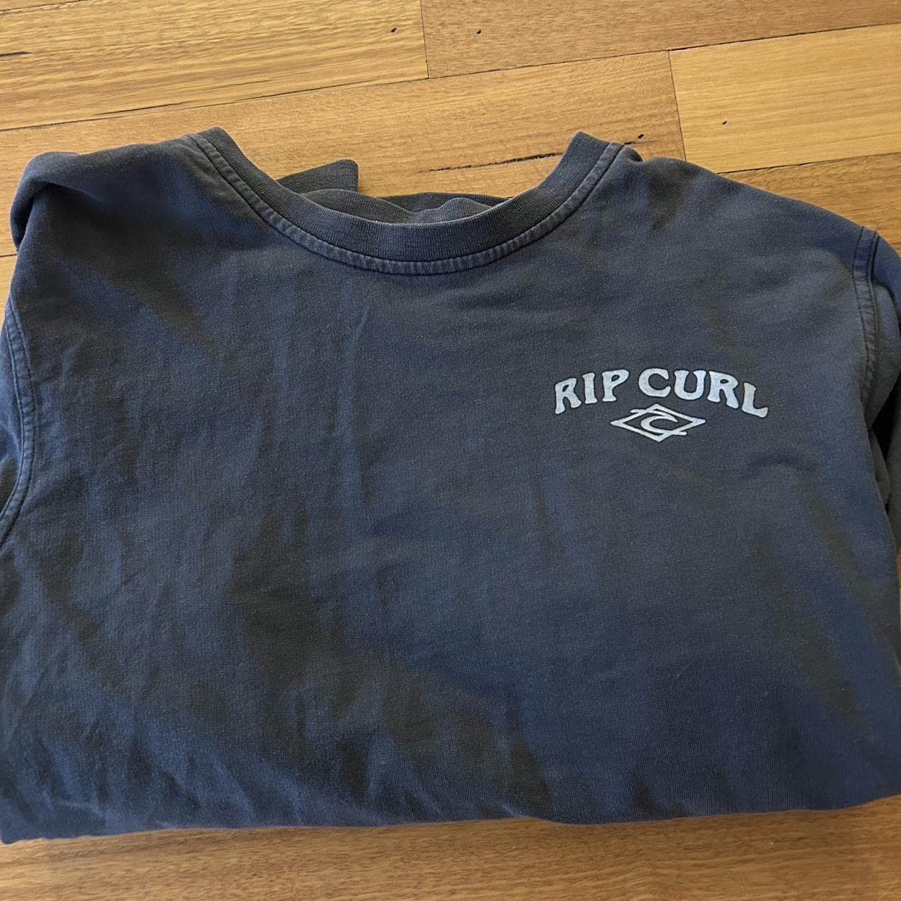 vintage rip curl crewneck good condition size: small | Depop