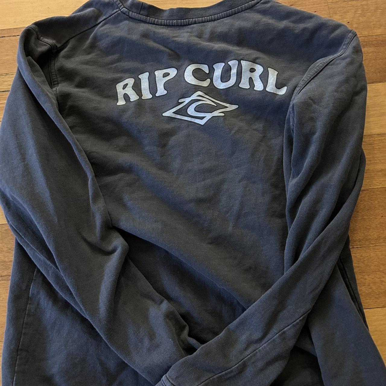 vintage rip curl crewneck good condition size: small | Depop