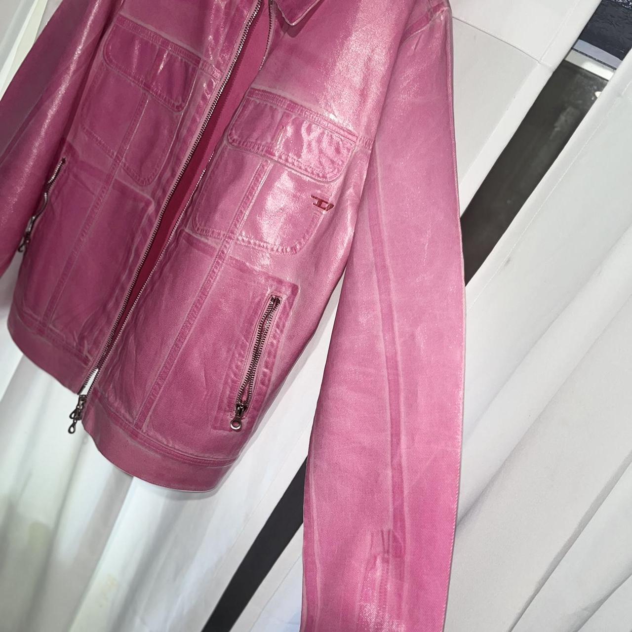 Diesel High Shine rose Jacket #diesel #streetwear... - Depop