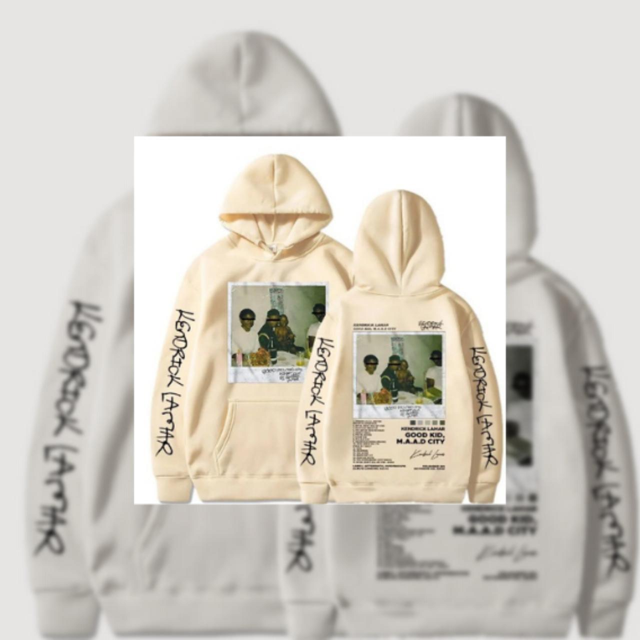 Rap graphic hoodie Kendrick Lamar - Depop