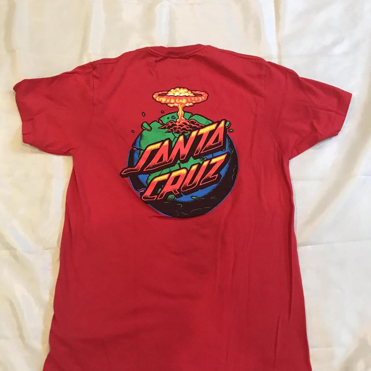 Santa Cruz Red t-shirt med, has small hole on the... - Depop