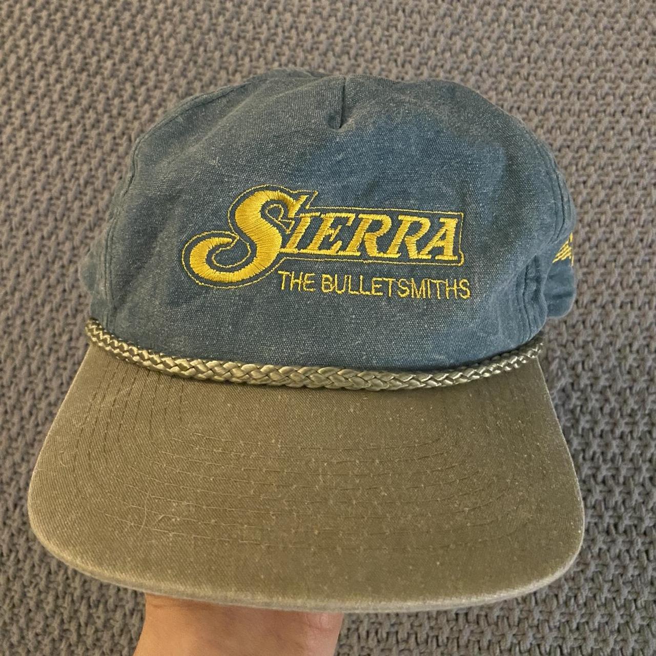 Vintage Turquoise and Yellow Rope Hat - Depop