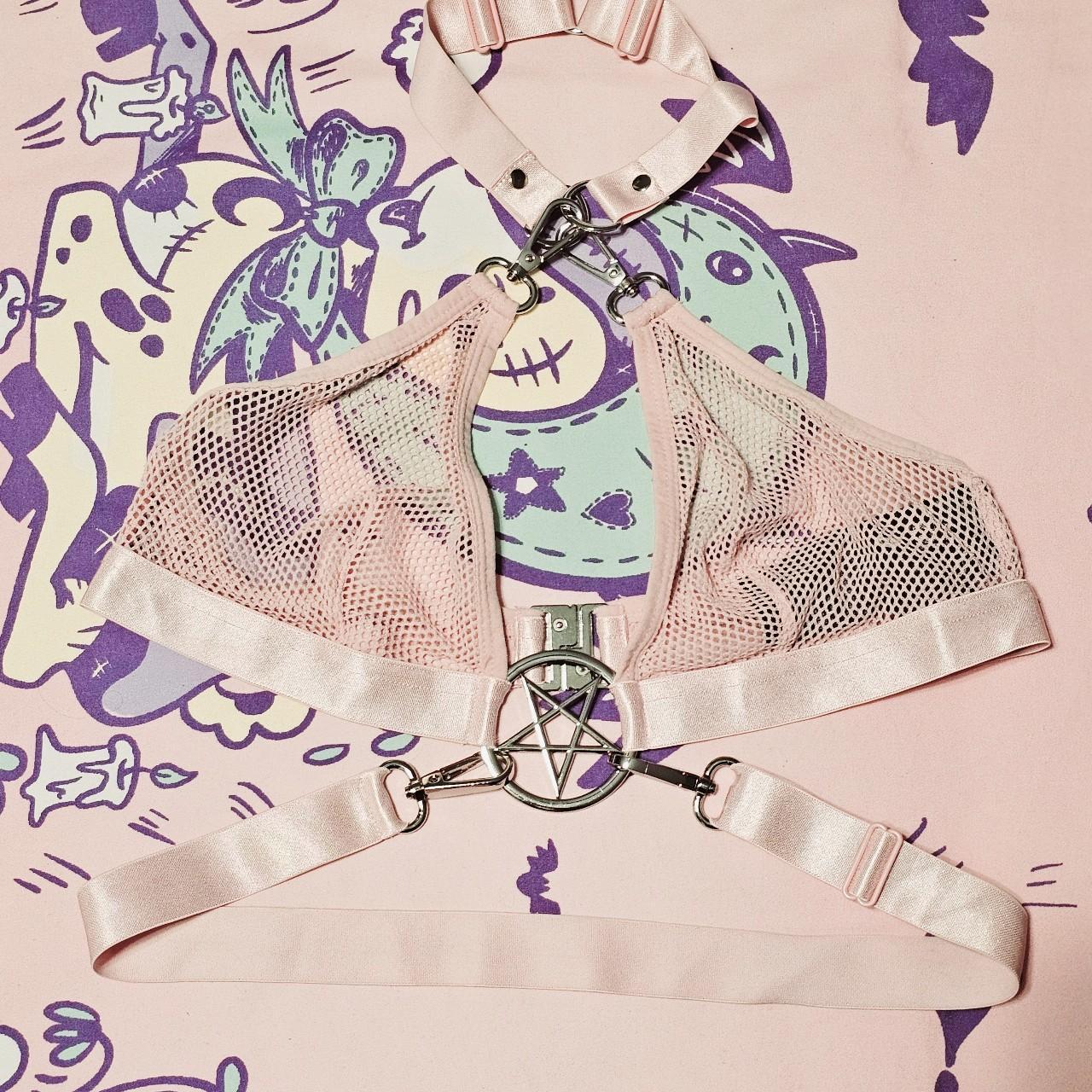 KILLSTAR Pentagram Fishnet Top Super cute but I've... - Depop