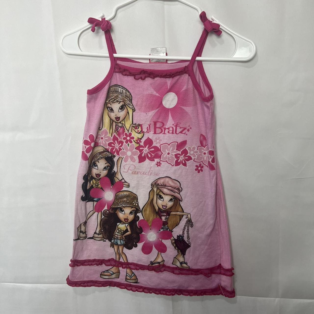 Bratz Women's Pink Crop-top | Depop