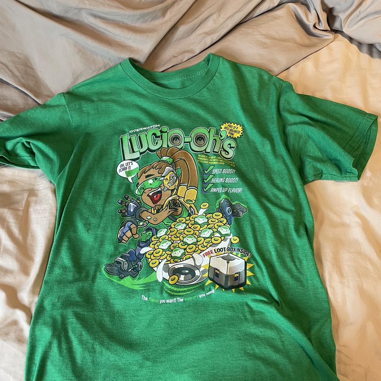 Overwatch Lucio-Oh’s graphic tee Size: Men’s M Used... - Depop