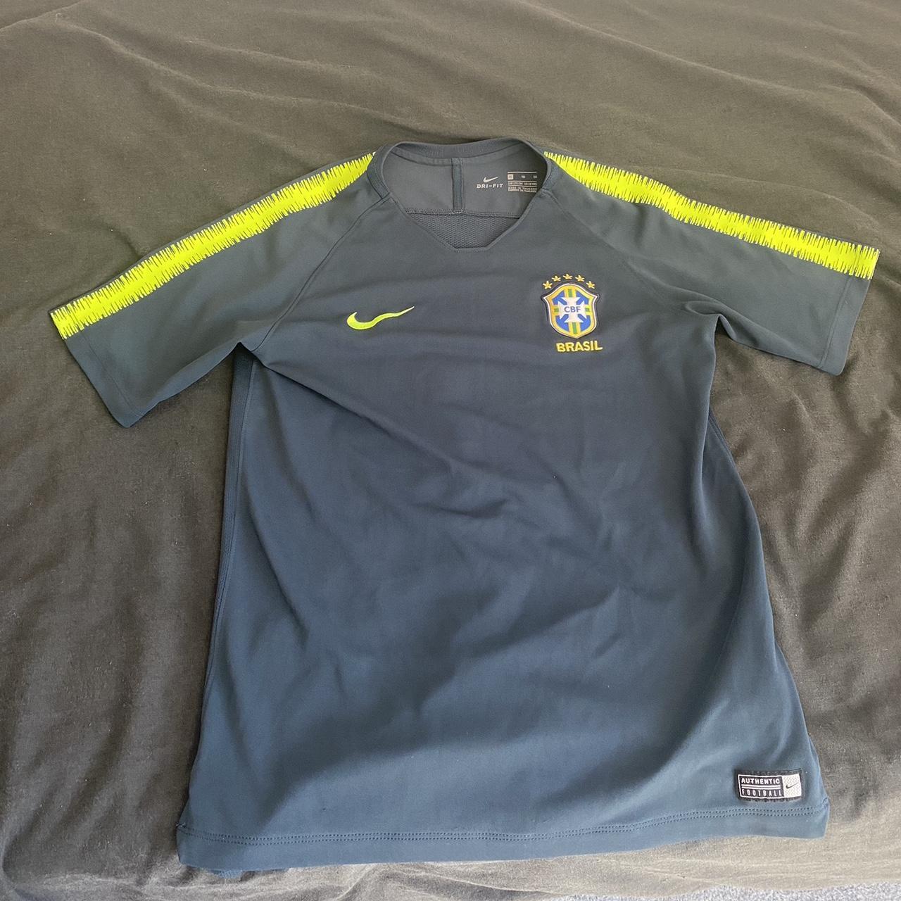 Authentic Nike Brazil Training top Size XS/S... - Depop