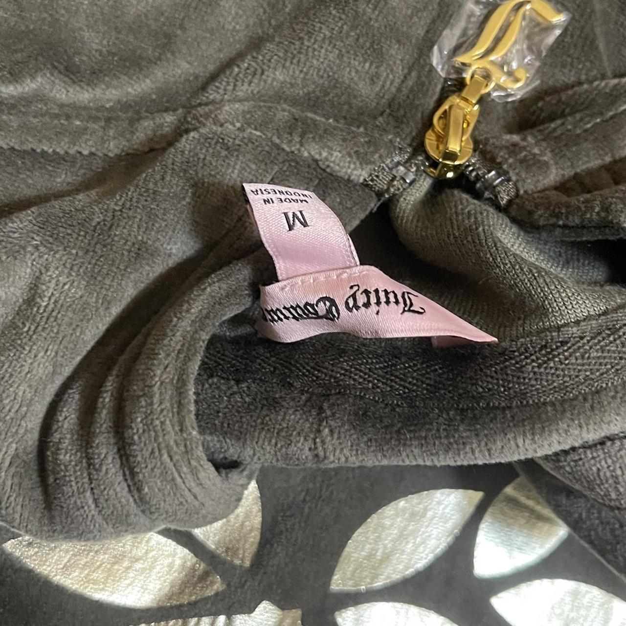 juicy couture bedazzled zip up olive green... - Depop