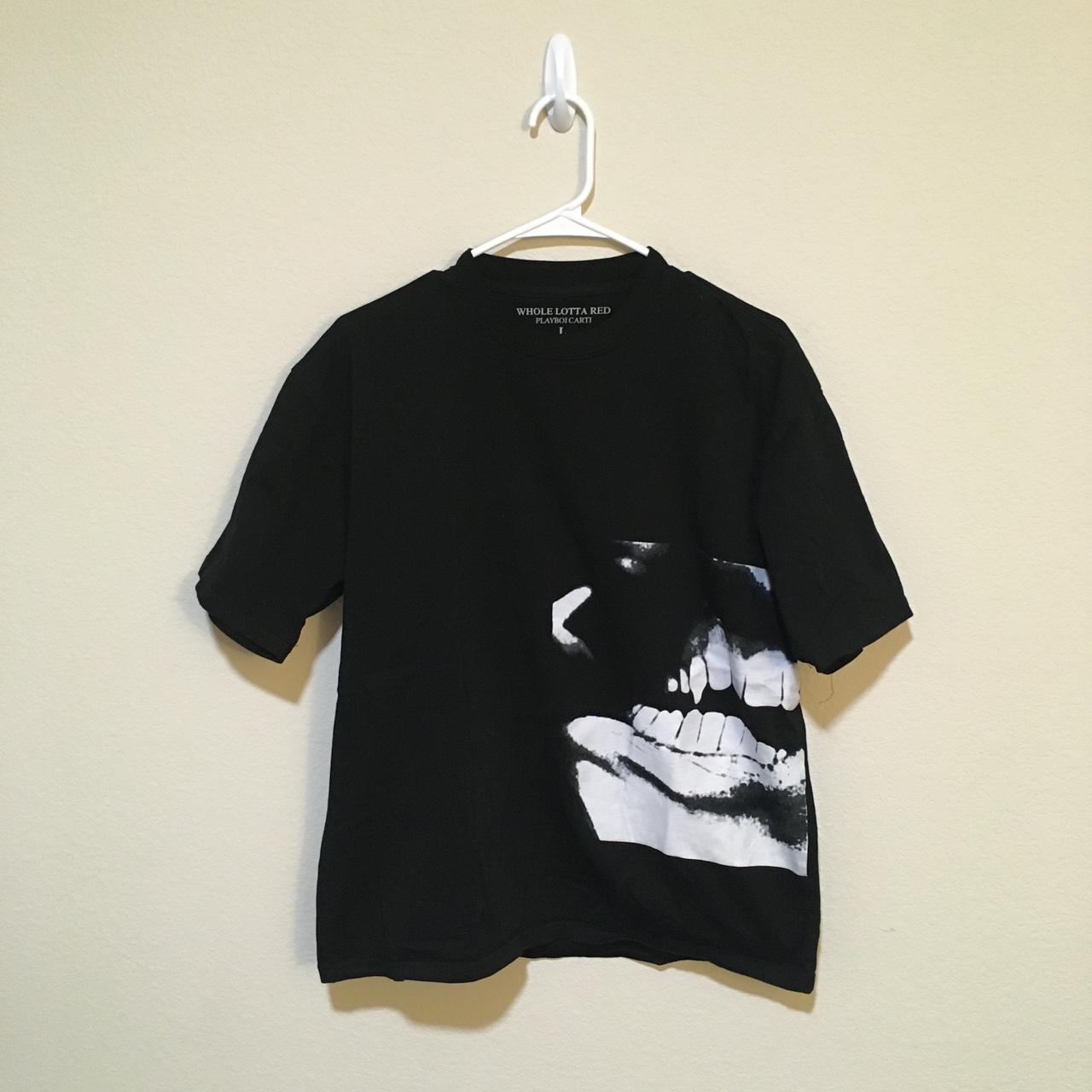 Playboi Carti WLR Fangs Tee size Large fits a lil... - Depop