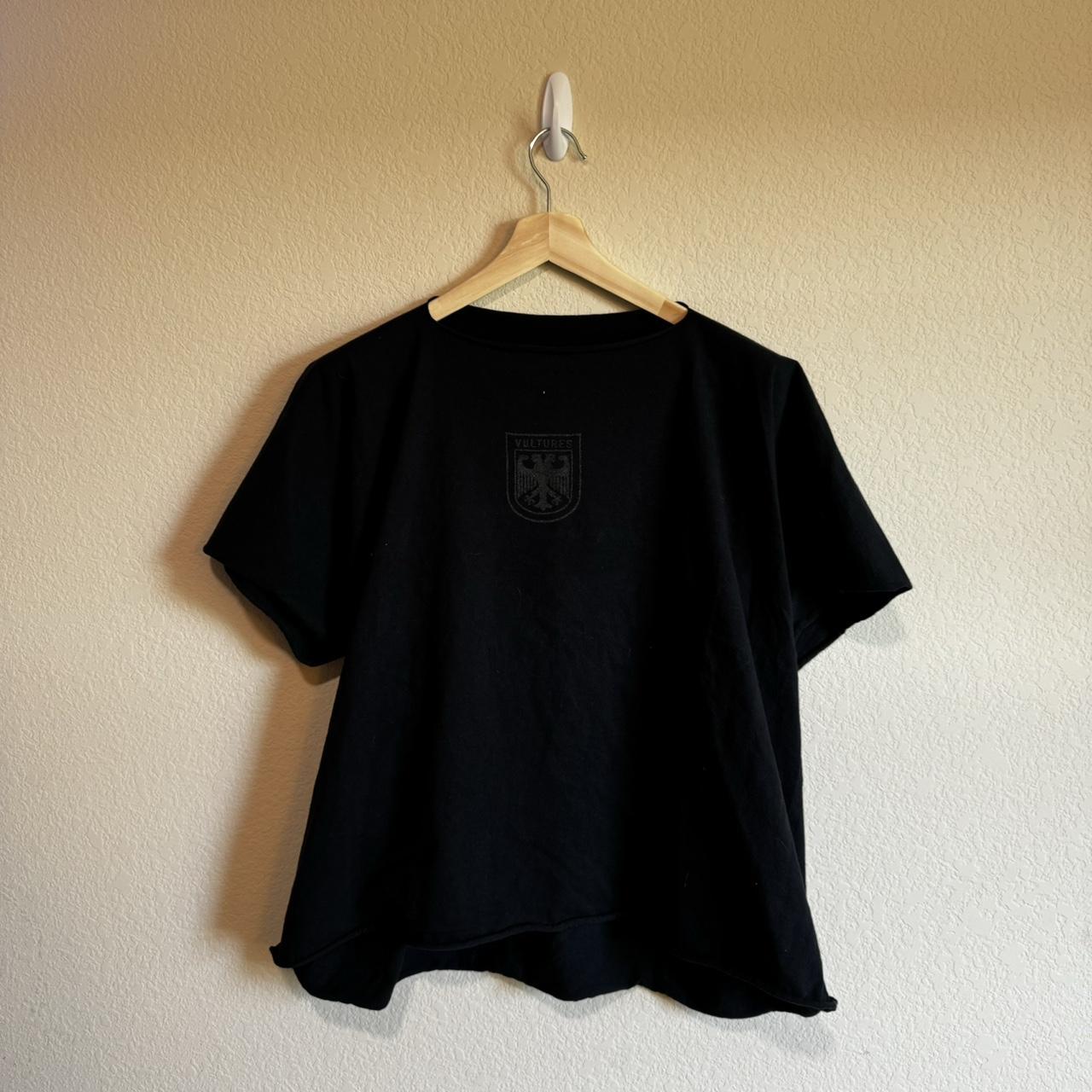 VULTURES TEE black yeezy tee Size 2 Ask for... - Depop