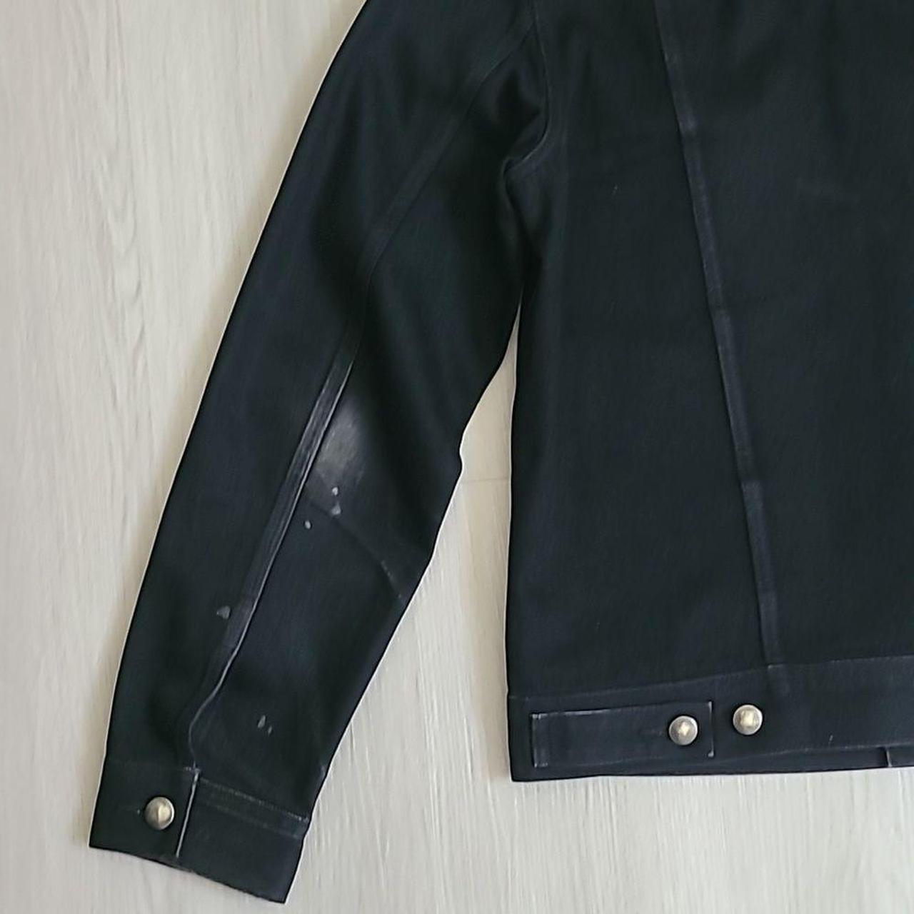 A.P.C. Black Denim Benjamin Jacket medium 100%... | Depop