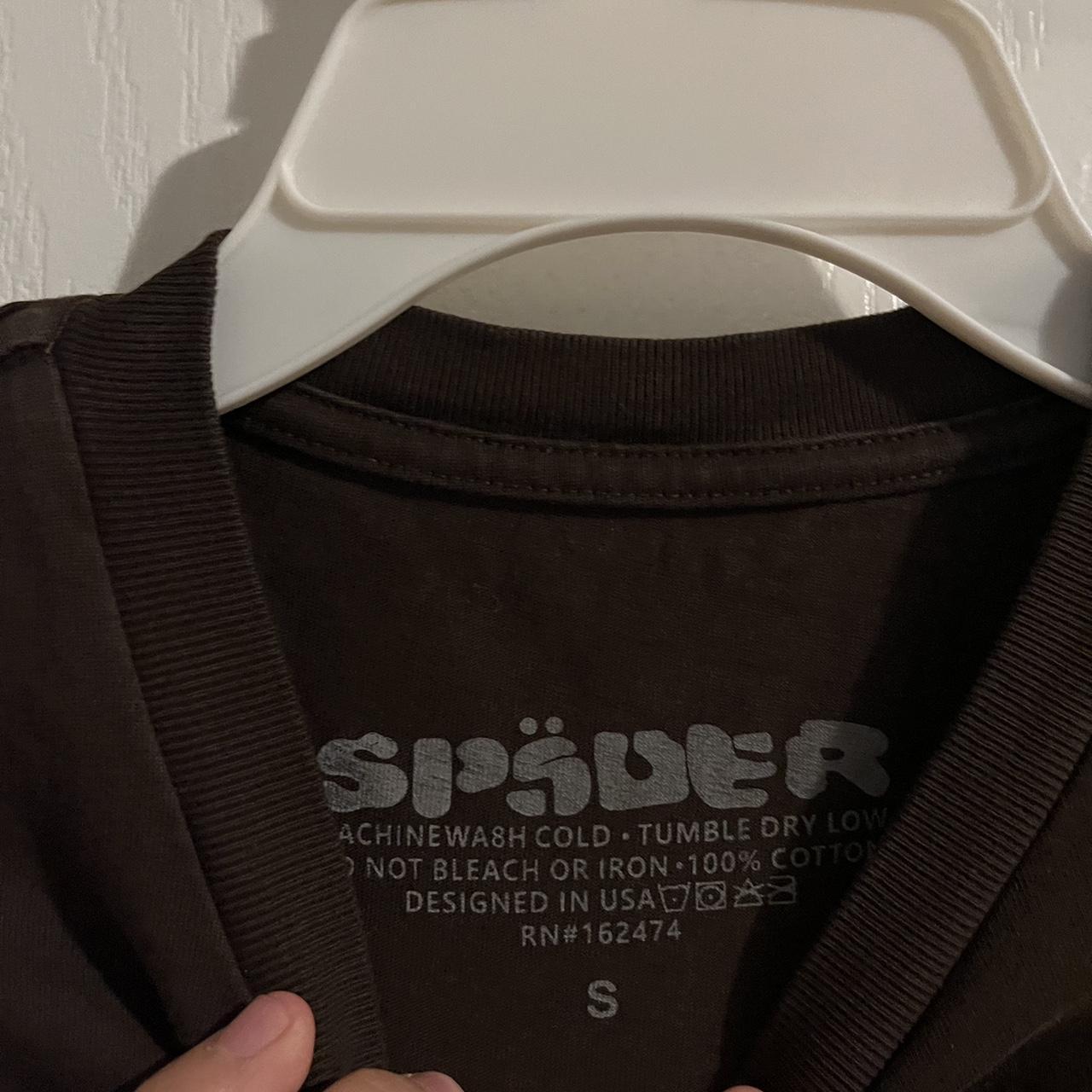 Sp5der Thug T-Shirt Angel Brown Size Small - Depop