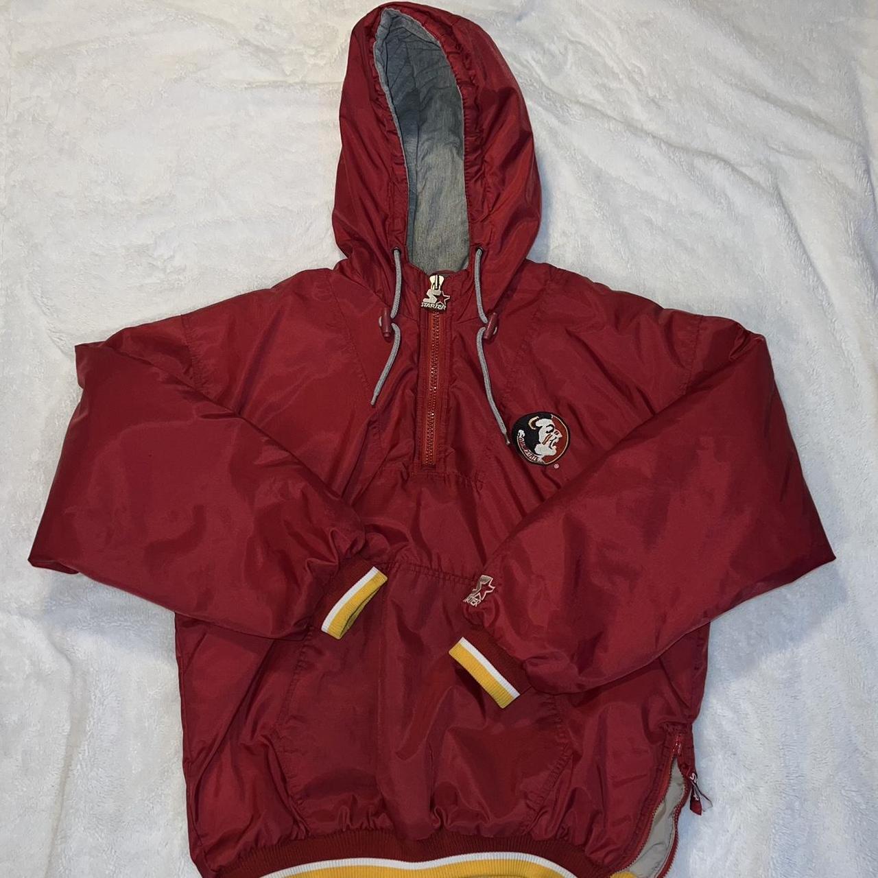 Starter Men's Red and Yellow Jacket | Depop