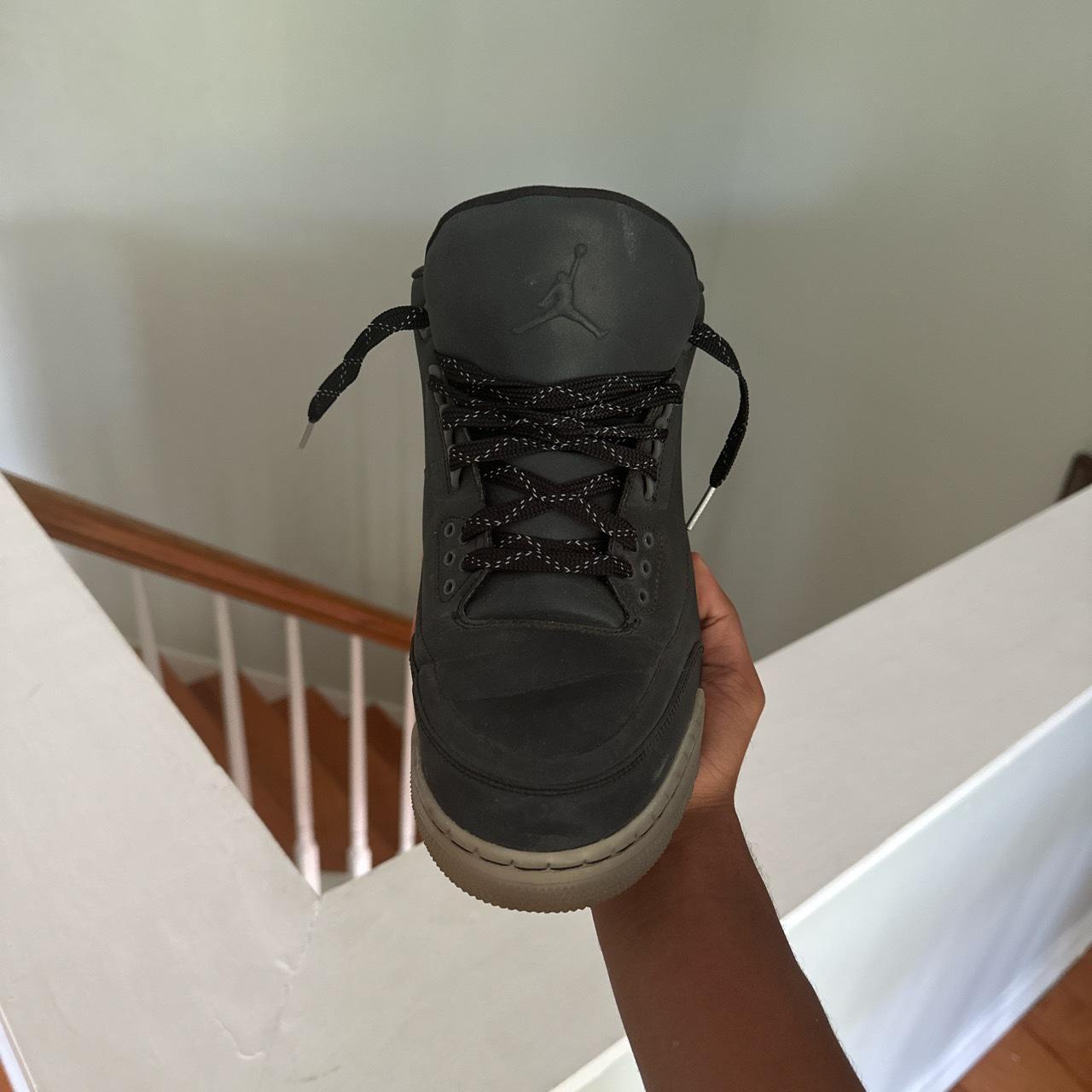 JORDAN 3 REFLECTIVE BLACK SIZE 10. NO BOX. DM BEFORE... - Depop