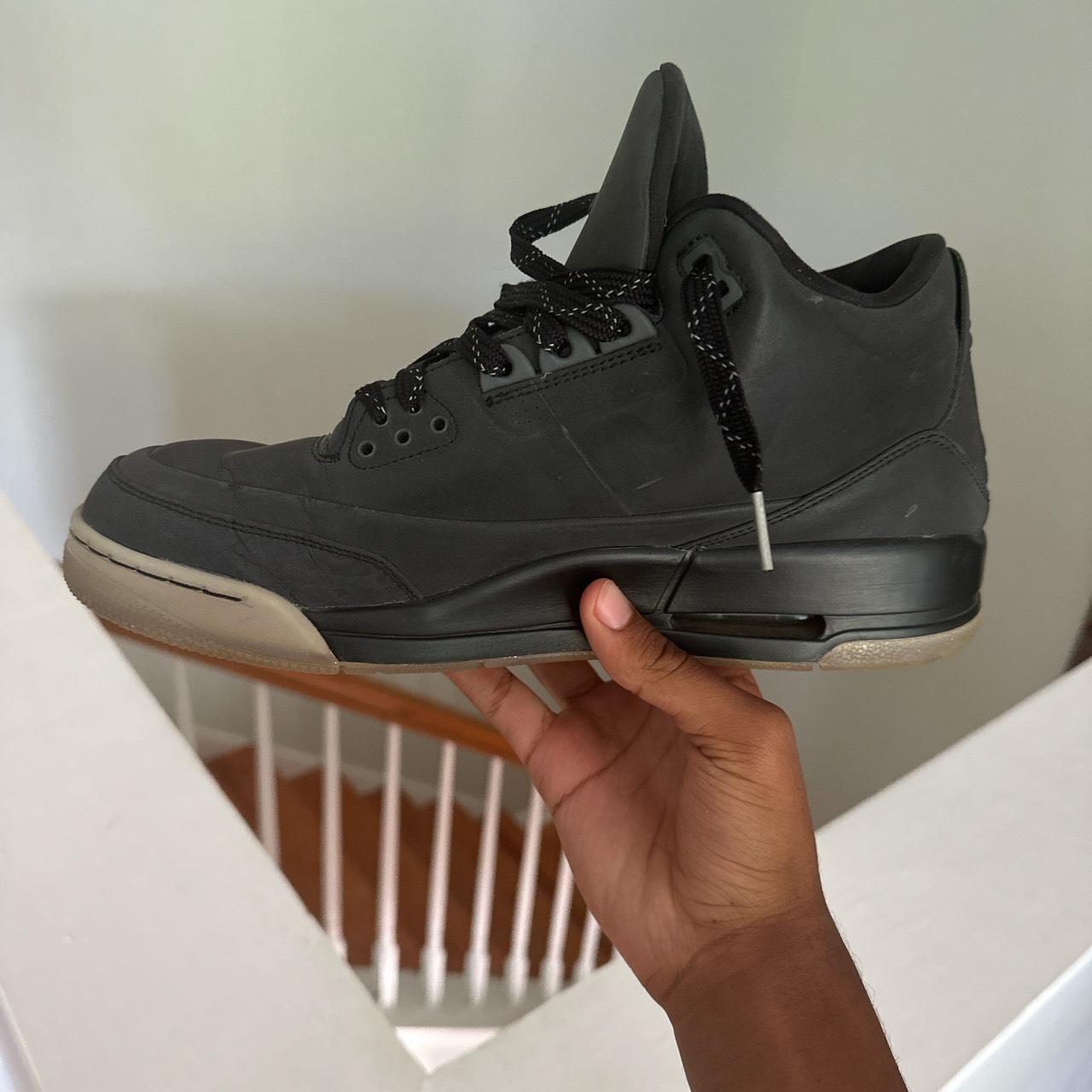 JORDAN 3 REFLECTIVE BLACK SIZE 10. NO BOX. DM BEFORE... - Depop