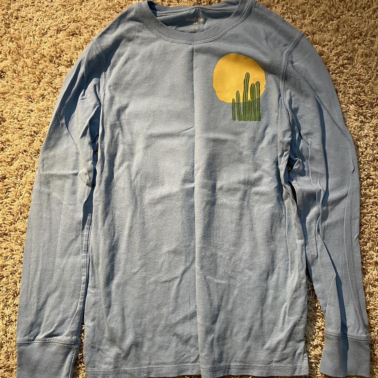 Goodfellow & Co. Men's Blue and Yellow T-shirt | Depop