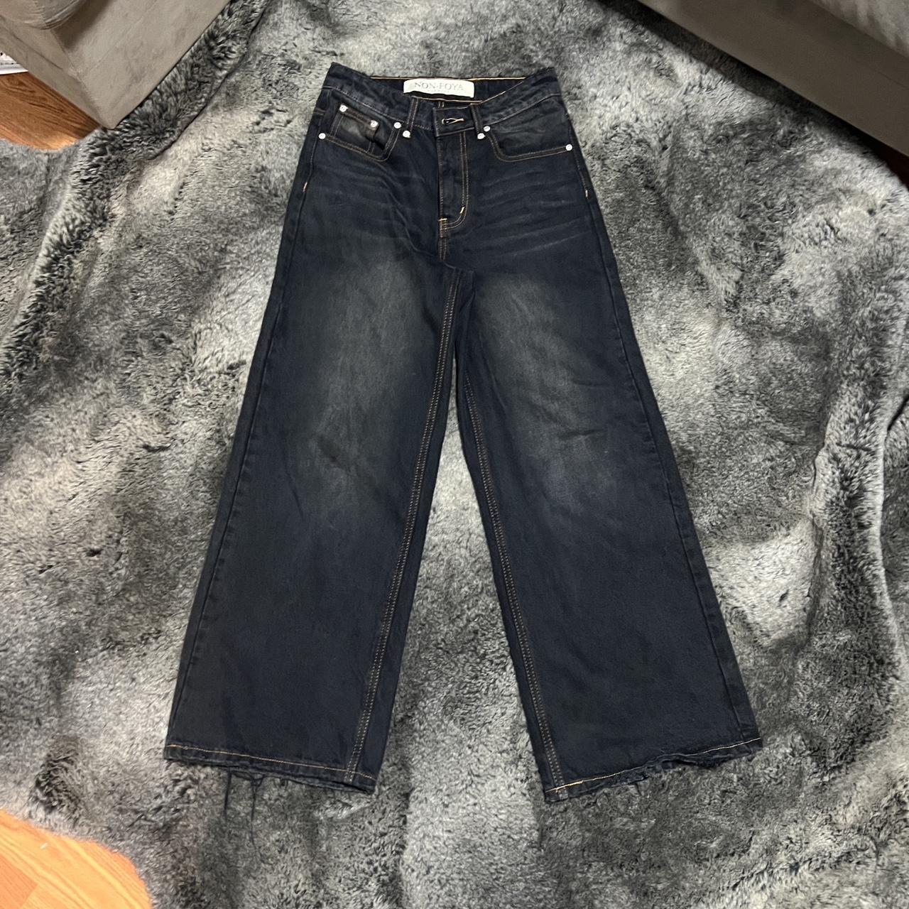 28x30 Non foya archive baggy jeans 15 oz heavy raw... | Depop