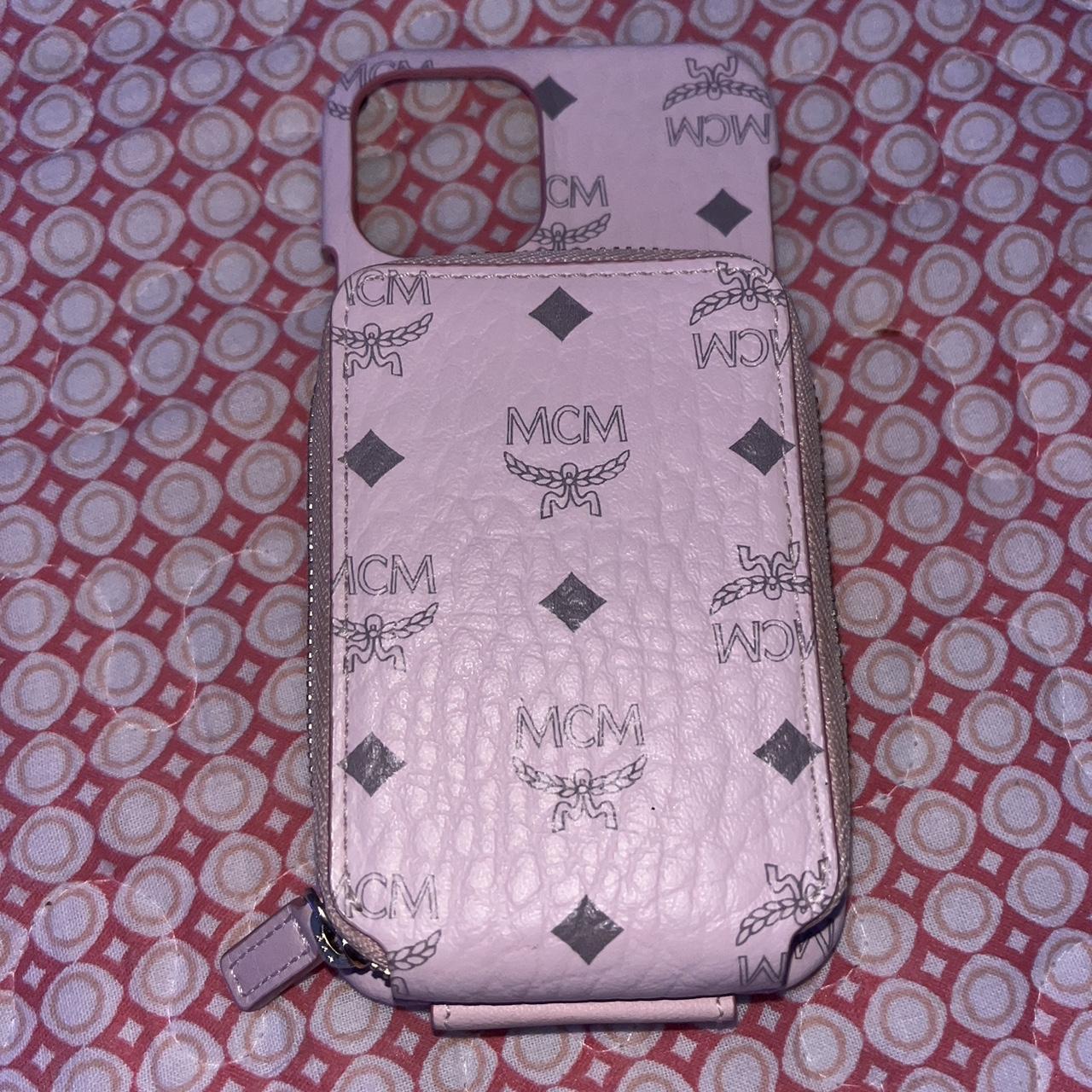 MCM Women's Pink and Black Accessory | Depop