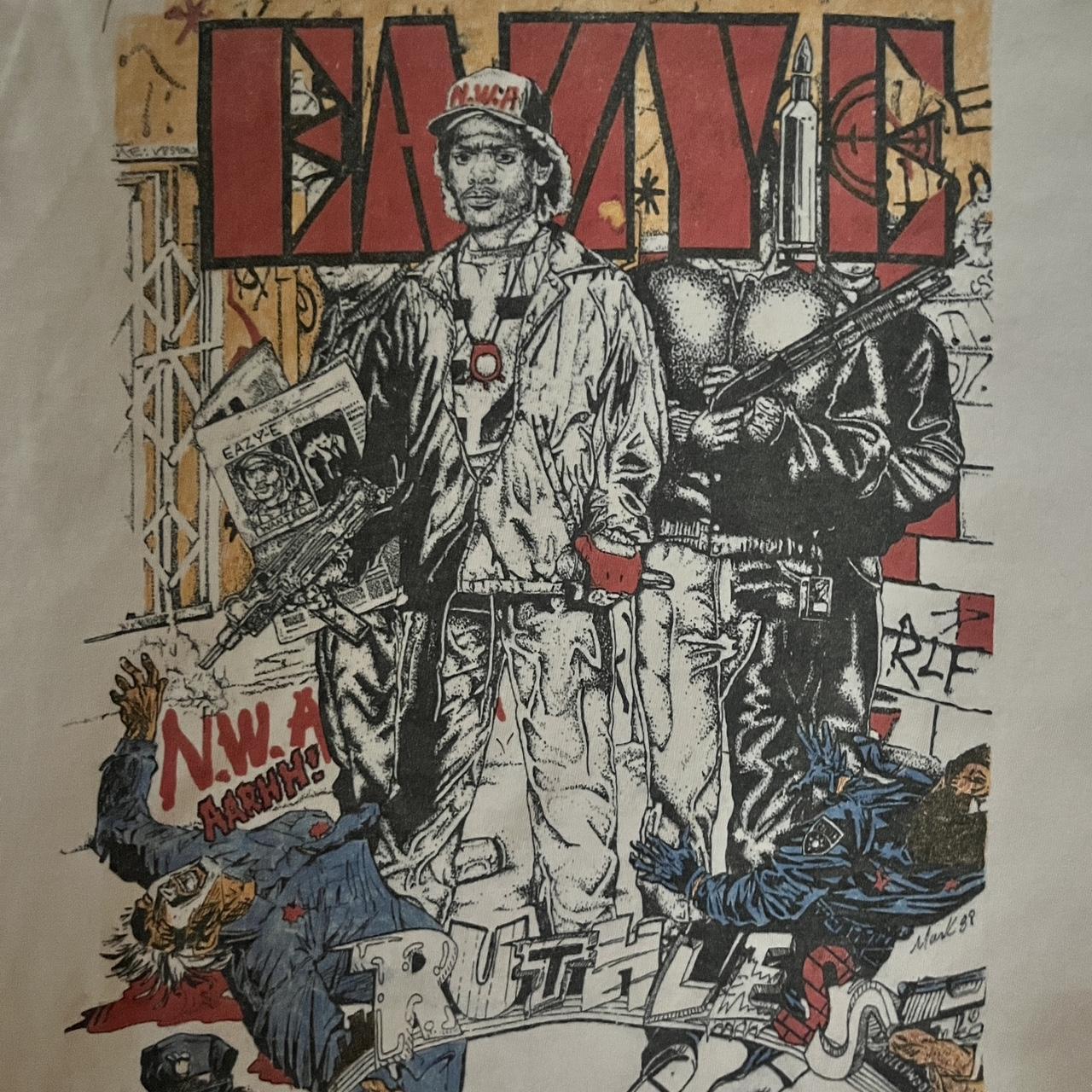 Vintage Oversized Eazy-E Ruthless Records Tee... - Depop