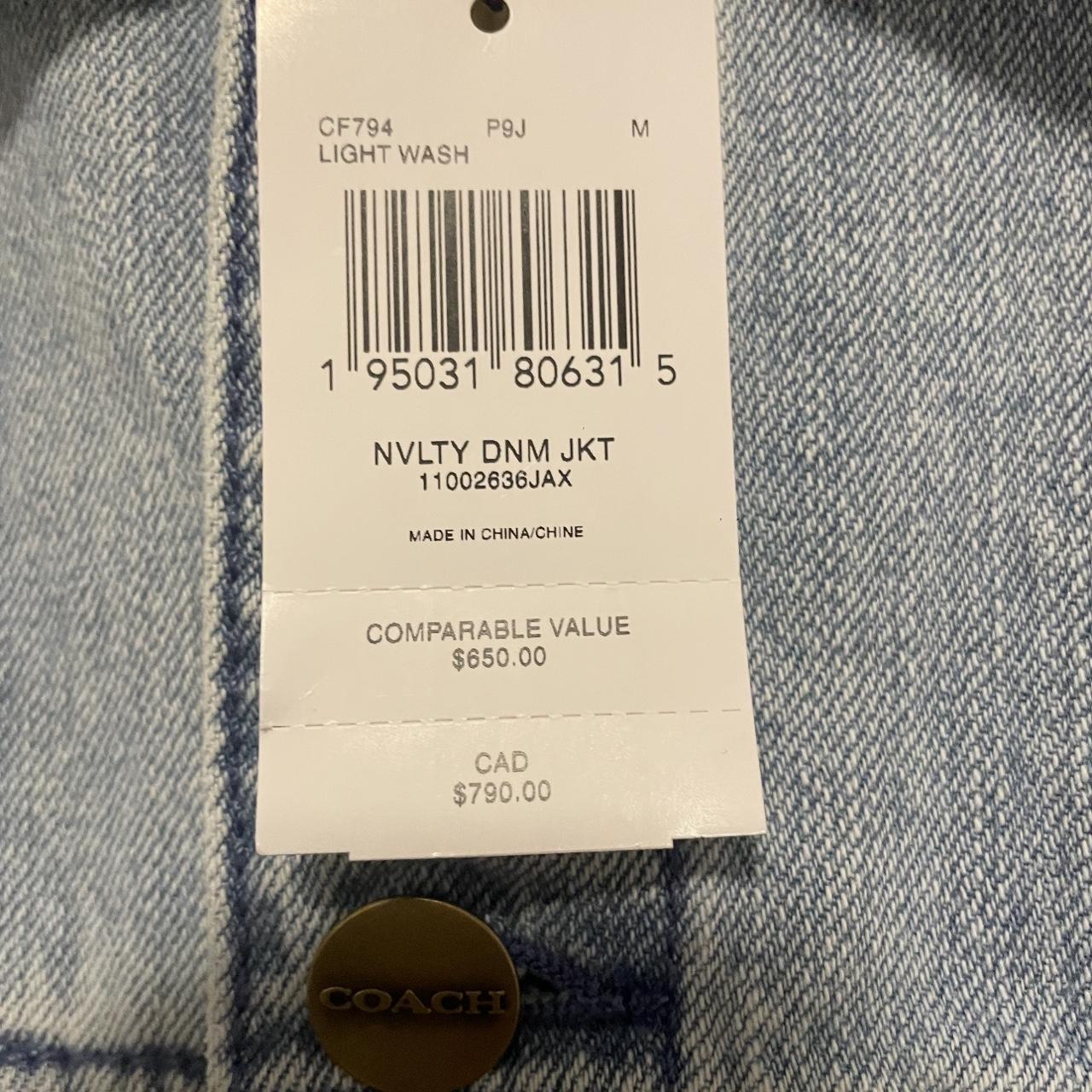 Coach denim jacket brand new never used size medium... | Depop
