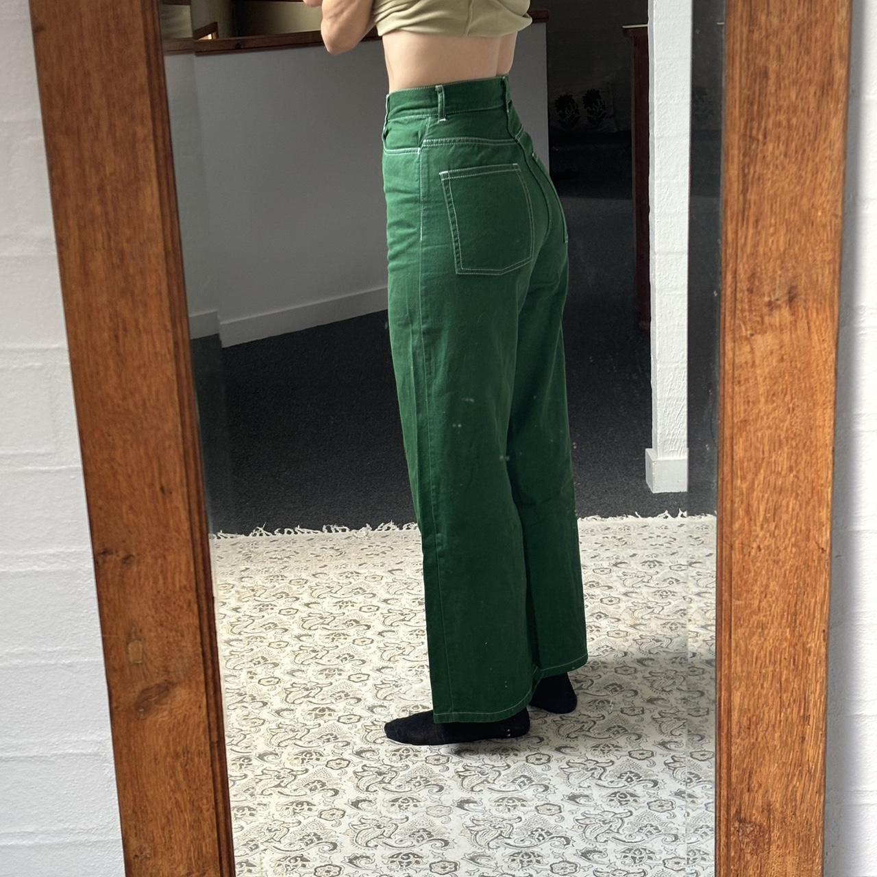 Kowtow Sailor jeans in Forrest, size XS. I am a size... - Depop