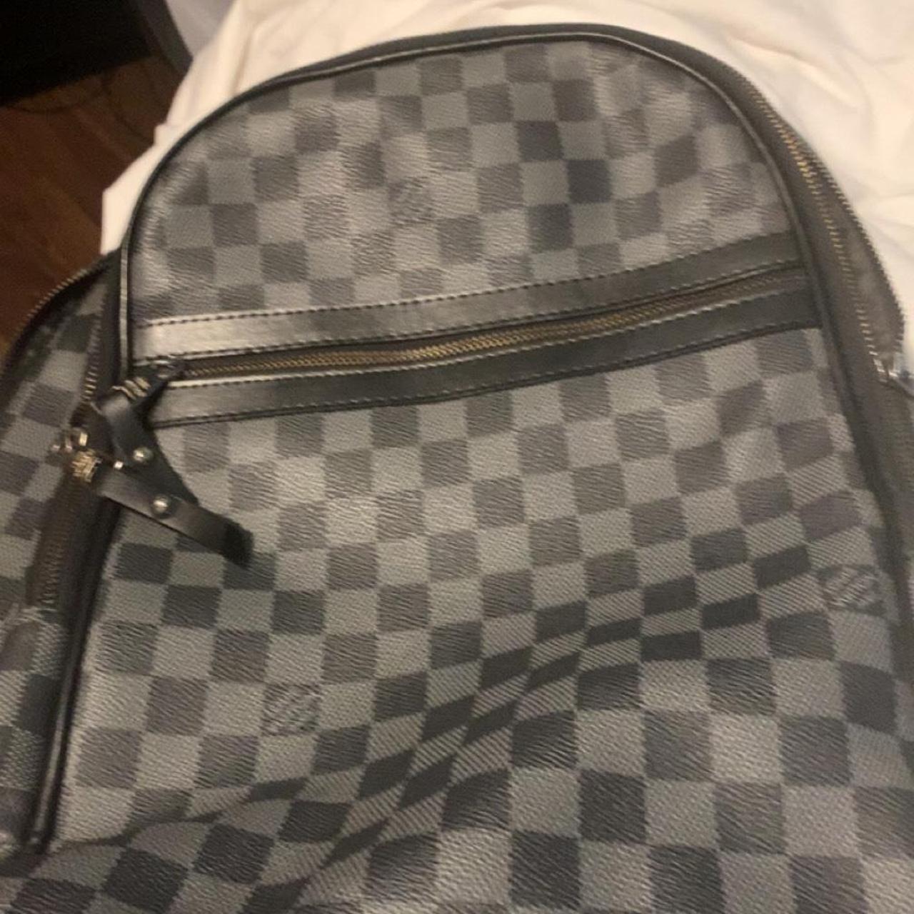 Louis Vuitton Men's Grey and Black Bag | Depop