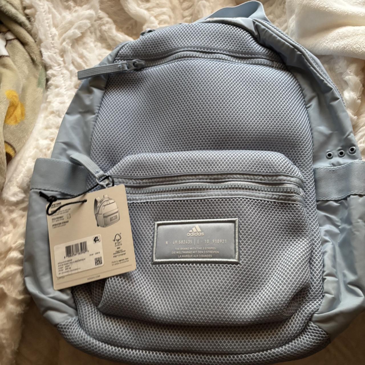 Adidas pastel blue backpack | Depop