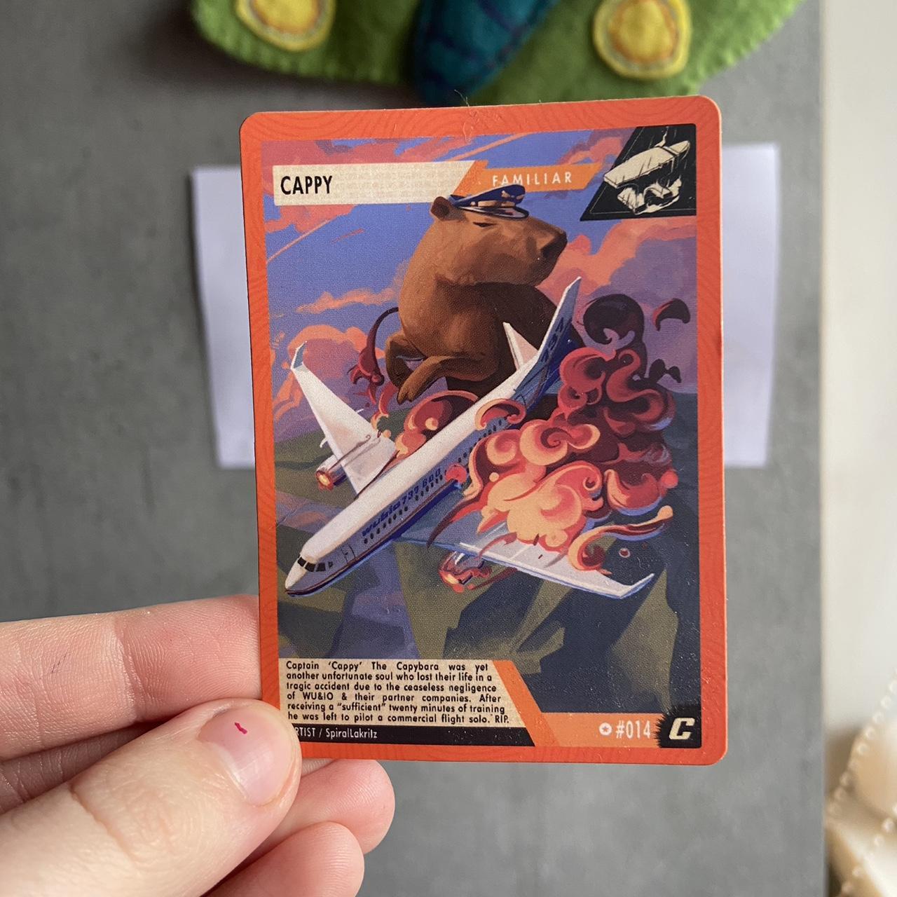 lovejoy capybara anvil card / trading card open to... - Depop
