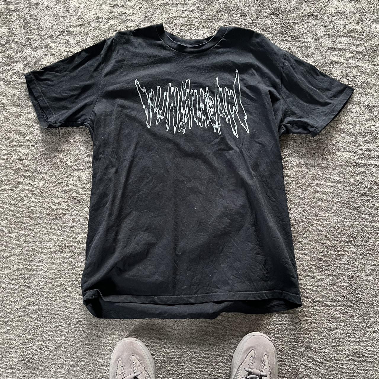 YUNG LEAN 2023 TOUR MERCH GLITTER YUNG LEAN SHIRT... - Depop