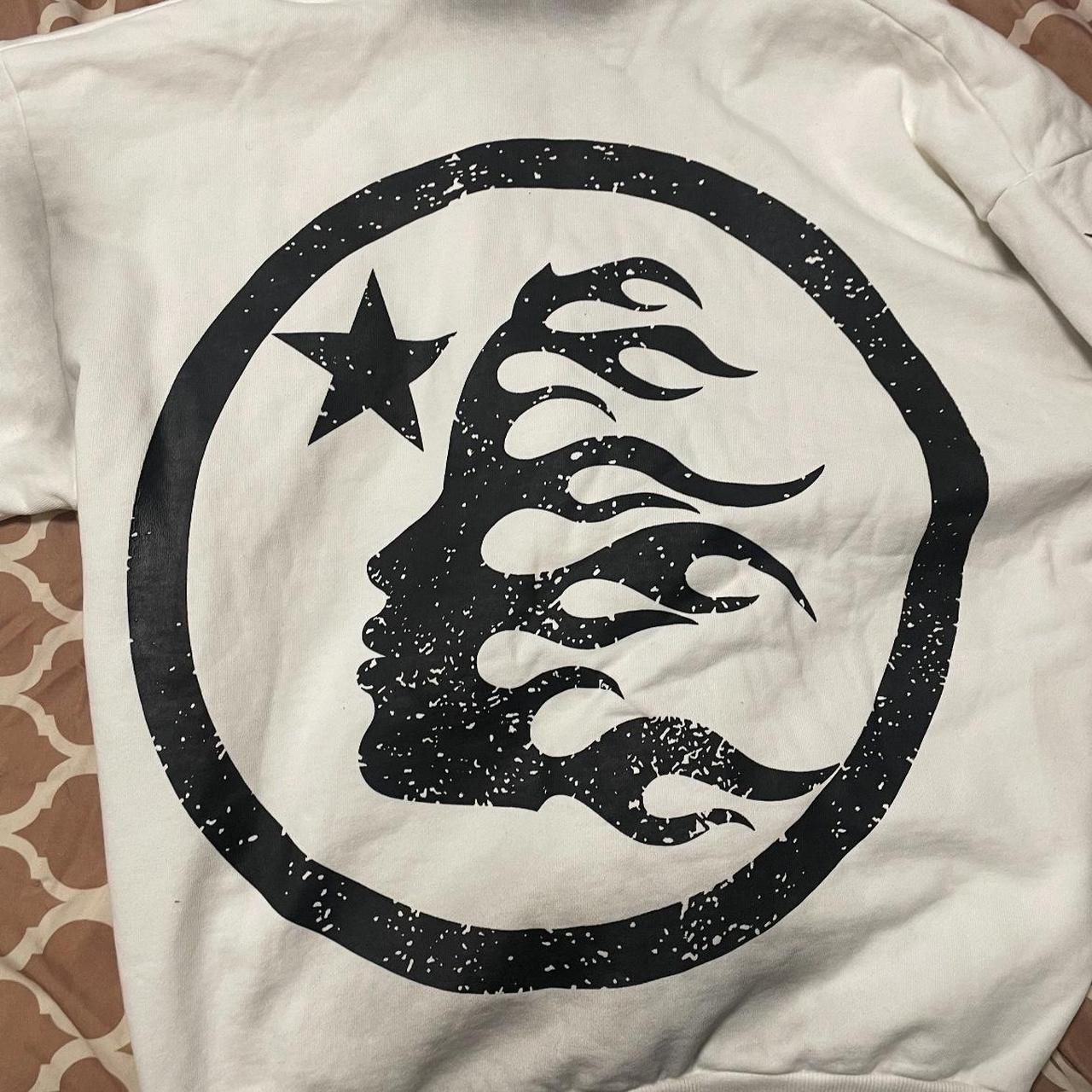 Hellstar Records Glitter Zip-Up ‘White’ colorway | Depop
