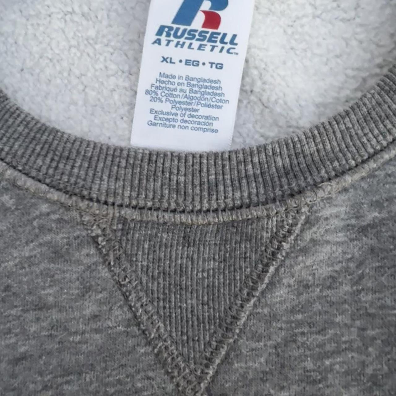 vintage russel athletics crew neck (Large) dark... - Depop