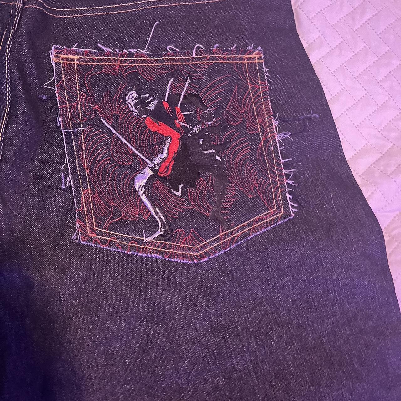 jnco south pole skater baggy emo goth affliction... - Depop