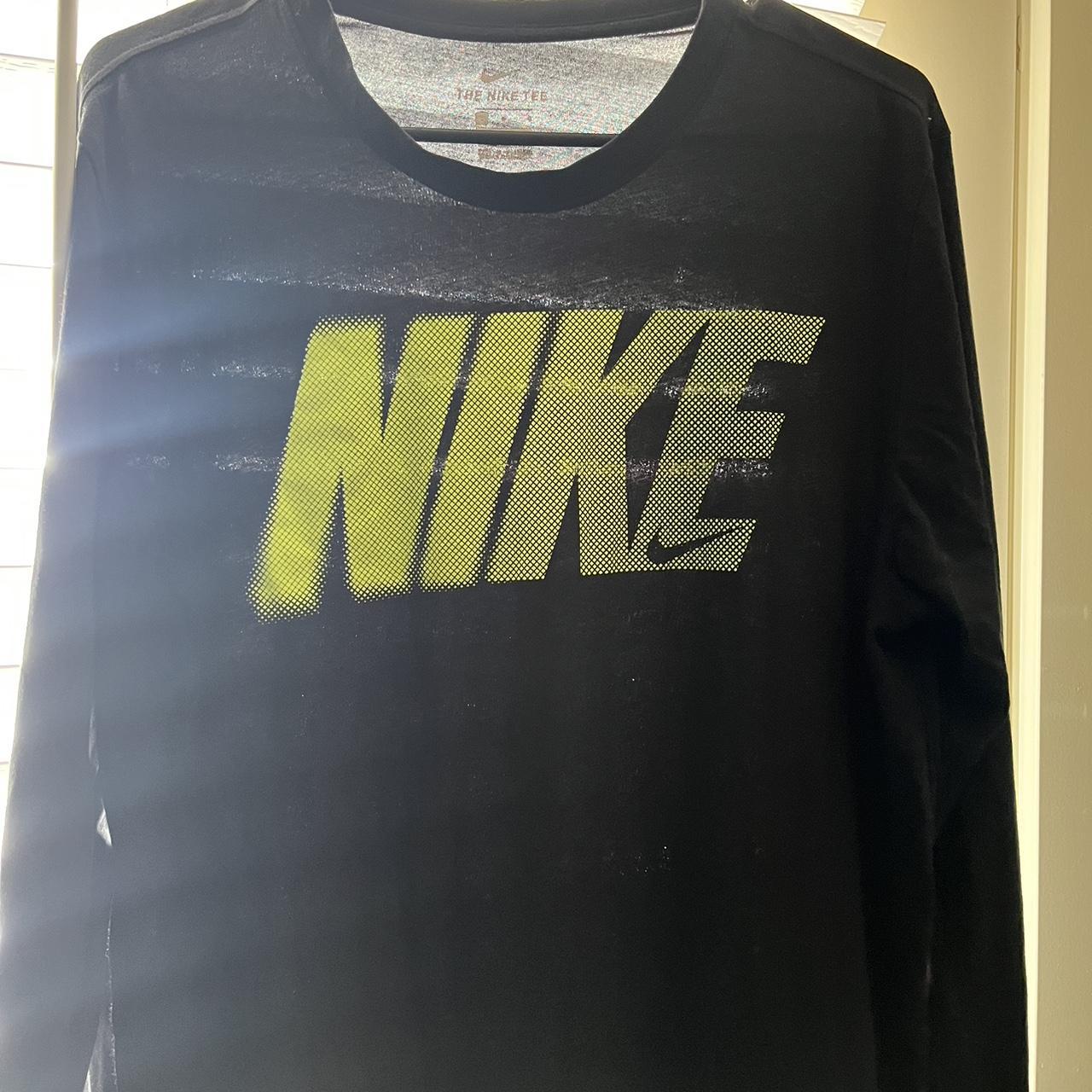 Black Nike long sleeve shirt #nike - Depop